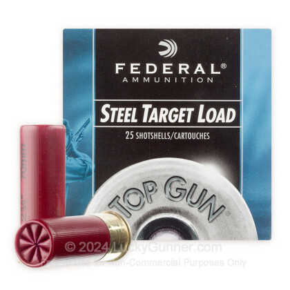 12 Gauge Ammo - 2-3/4" Steel Shot Target shells - 1-1/8 oz - #7 ...