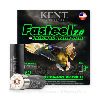 Premium 12 Gauge Ammo For Sale - 3” 1-3/8oz. #2 Steel Shot Ammunition ...