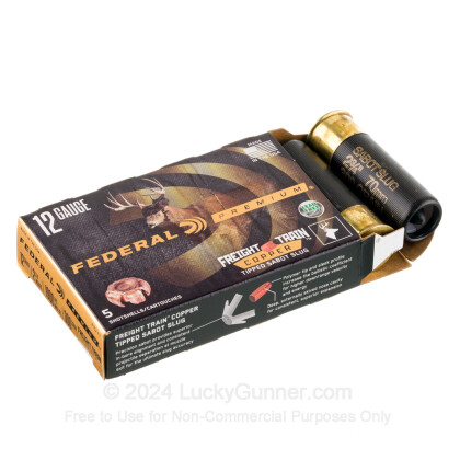 Federal 12ga Ammo For Sale - 300gr Copper Sabot Slug - 5rds
