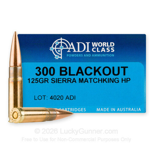 Premium 300 AAC Blackout Ammo For Sale - 125 Grain HP MatchKing ...