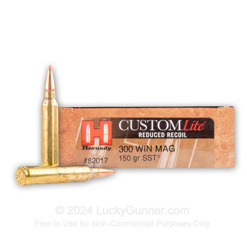 Premium 300 Winchester Magnum Ammo For Sale - 150 Grain SST - Hornady ...