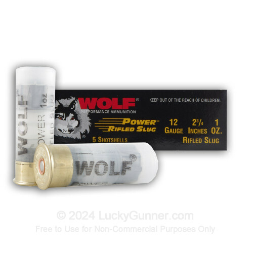 Bulk 12 ga Ammo For Sale - 2-3/4" 1 oz. Rifled Slug Low Recoil ...