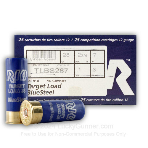 Bulk 12 ga Steel Shot For Sale - 2-3/4" 1oz Ammunition by Rio - 25 Rounds