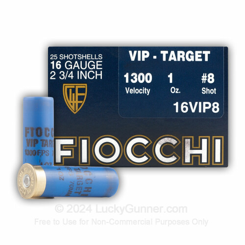 Bulk 16 Ga Fiocchi #8 Target Ammo For Sale - Fiocchi Premium Exacta 16 ...