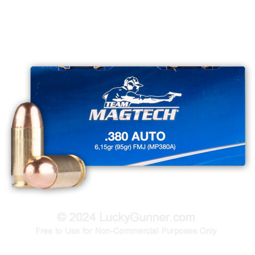 Bulk 380 Auto Ammo In Stock - 95 gr FMJ - 380 ACP Ammunition by Magtech ...