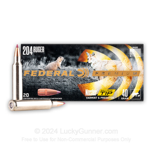 Premium 204 Ammo For Sale - 40 Grain Nosler Ballistic Tip Ammunition in ...
