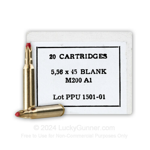 5.56 NATO Ammo - Prvi Partizan M200 A1 Blank - 20 Rounds