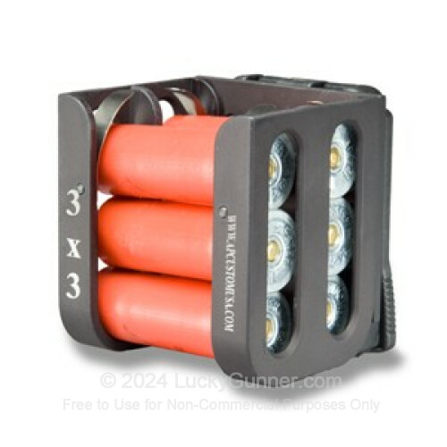 12-Gauge Shotgun Shell Carrier AP Custom 3x3 Aluminum Black For Sale