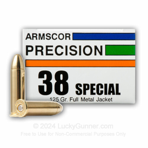 Armscor 38 Special Ammo For Sale - 125 gr FMJ .38 spl Ammunition In ...