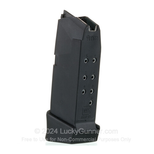 Factory Glock 9mm G26 12 Round Magazine For Sale - 12 Rounds