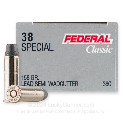 Cheap 38 Special Ammo For Sale - 158 gr LSWC Federal Ammunition In ...