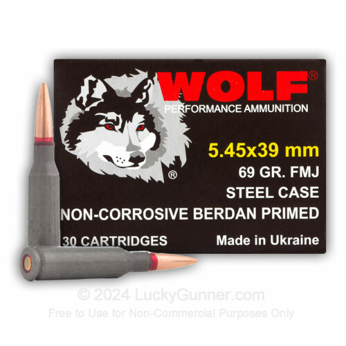 Bulk 5.45x39 Ammo For Sale - 69 gr FMJ Ammunition In Stock by Wolf ...