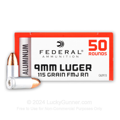 Bulk 9mm Ammo For Sale - 115 Grain FMJ Ammunition in Stock by Federal ...