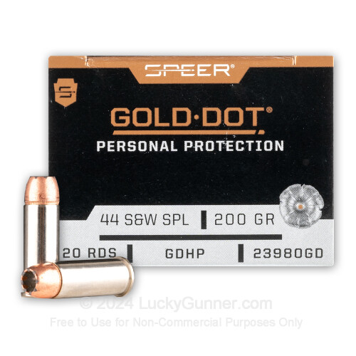 Premium 44 S&W Special - 200 gr JHP - Speer Gold Dot - Ammunition - 20 ...