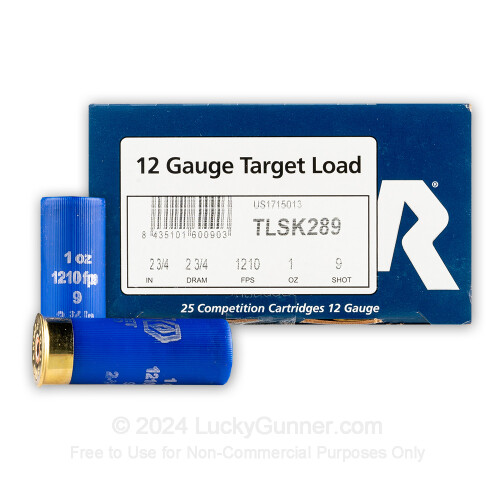12 Gauge Ammo - 2-3/4" Lead Shot Target shells - Rio Target Loads #9 ...