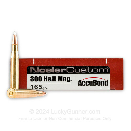 Premium 300 H&H Magnum Ammo For Sale - 165 Grain Accubond PT Ammunition ...