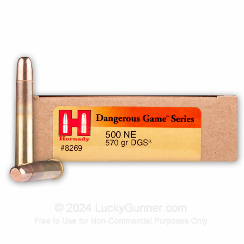 Premium 500 Nitro Express 570 gr Hornady Dangerous Game Series ...