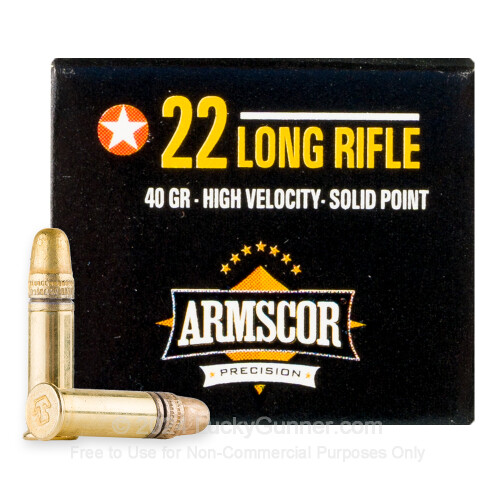 Bulk 22 LR Ammo For Sale - 40 Grain SP Ammunition in Stock by Armscor ...