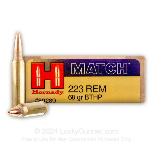 223 Rem - 68 gr HPBT Match - Hornady - 20 Rounds