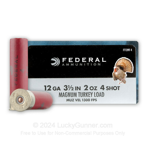 Premium 12 Gauge Ammo For Sale - 3-1/2" 2 oz. #4 Shot Ammunition in ...