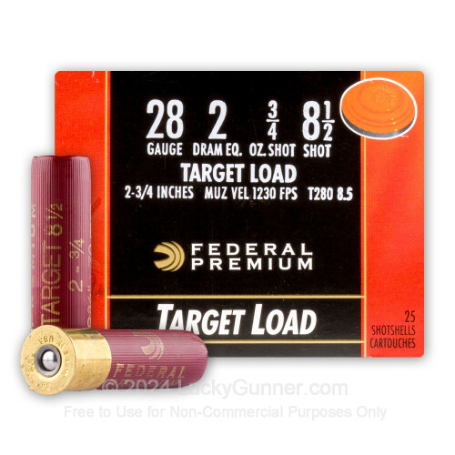 Cheap 28 Ga Federal #8.5 Lead Shot Target Ammo For Sale - Federal ...