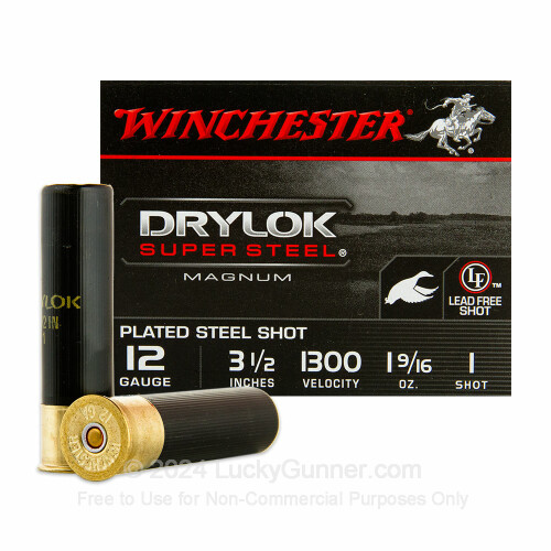 Premium 12 Gauge Waterfowl Ammo - Winchester Drylok Magnum Super Steel ...