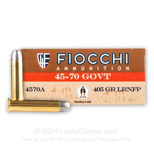 Bulk 45-70 Government Ammo For Sale - 405 Grain LRN FP Ammunition in ...