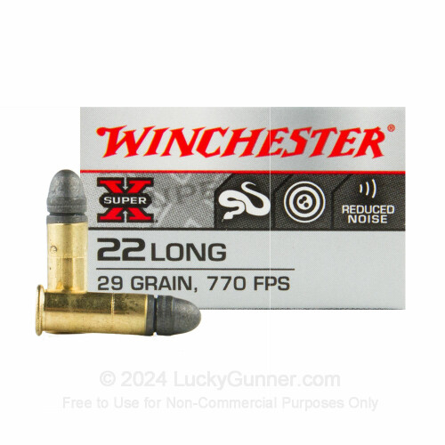22 Long Ammo For Sale - 29 gr LRN - Winchester Super-X | 22 Long ...