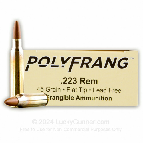 Cheap 223 Rem Ammo For Sale - 45 Grain Frangible Ammunition in Stock by ...