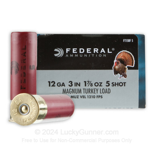 Cheap 12 ga 3" Turkey Load For Sale - #5 Turkey Shot Ammunition by ...