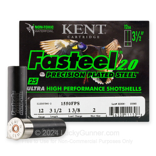 Premium 12 Gauge Ammo For Sale - 3-1/2” 1-3/8oz. #2 Steel Shot ...
