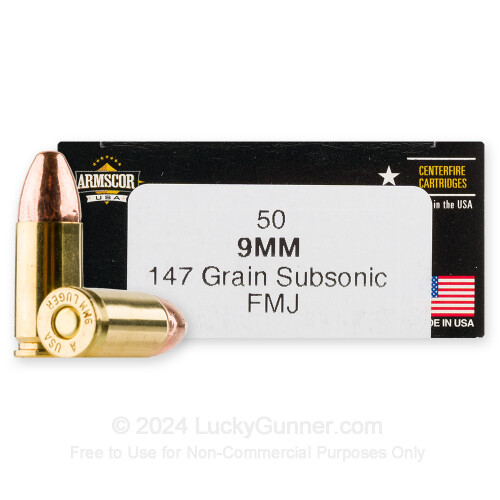 Cheap 9mm Ammo For Sale - 147 Grain FMJ Ammunition in Stock by Armscor ...