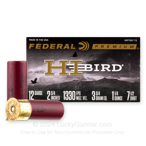 Premium 12 Gauge Ammo For Sale - 2-3/4” 1-1/4oz. #7.5 Shot Ammunition ...