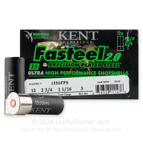 Premium 12 Gauge Ammo For Sale - 2-3/4” 1-1/16oz. #3 Steel Shot ...