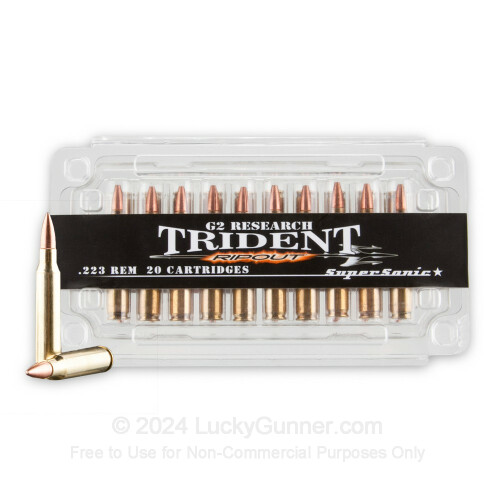 Premium 223 Rem Ammo For Sale - 65 Grain Trident SuperSonic Ammunition ...