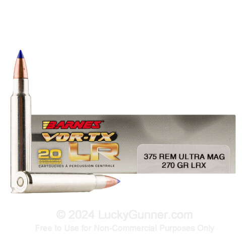 Premium 375 RUM Ammo For Sale - 270 Grain LRX Ammunition in Stock by ...