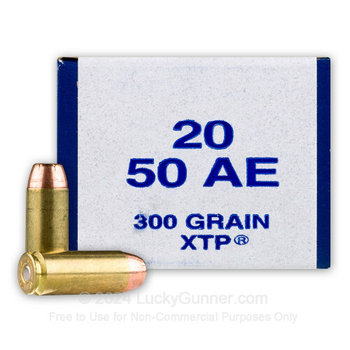 Bulk 50 Action Express Ammo For Sale - 300 Grain XTP JHP Ammunition in ...