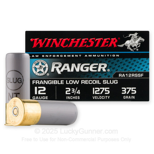 Bulk 12 Gauge Ammo For Sale - 2-3/4” 375 Grain Frangible Slug ...