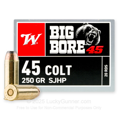 Premium 45 Long Colt Ammo For Sale - 250 Grain SJHP Ammunition in Stock ...