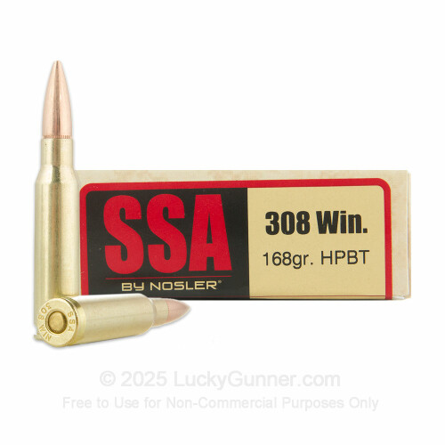 .308 Winchester Ammo - Silver State Armory Sierra OTM 168gr HPBT - 20 ...