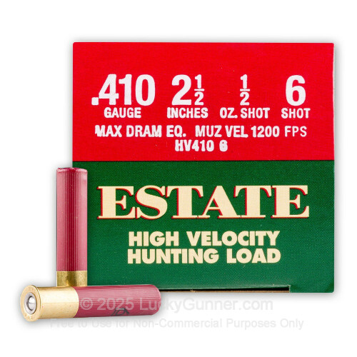 Bulk .410 Bore Ammo For Sale - 2-1/2" 1/2 oz. #6 Shot Ammunition in ...
