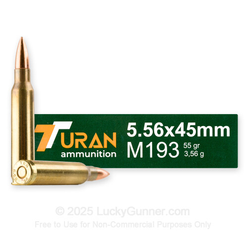 Turan 5.56x45 Ammo For Sale - 55 Grain FMJ - 750 Rounds