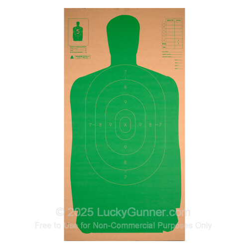 Champion Cardboard Silhouette LE Targets For Sale - Green B27 Targets ...